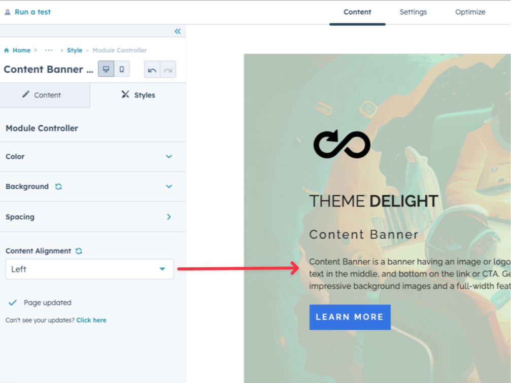 Content Utility Banner Module by www.freelopers.com